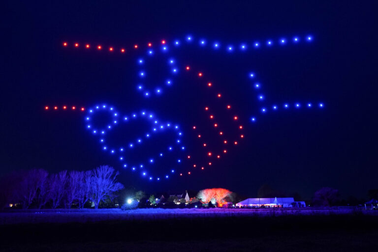 Drone Light Show Displays by Award Winning UK Experts DroneSwarm